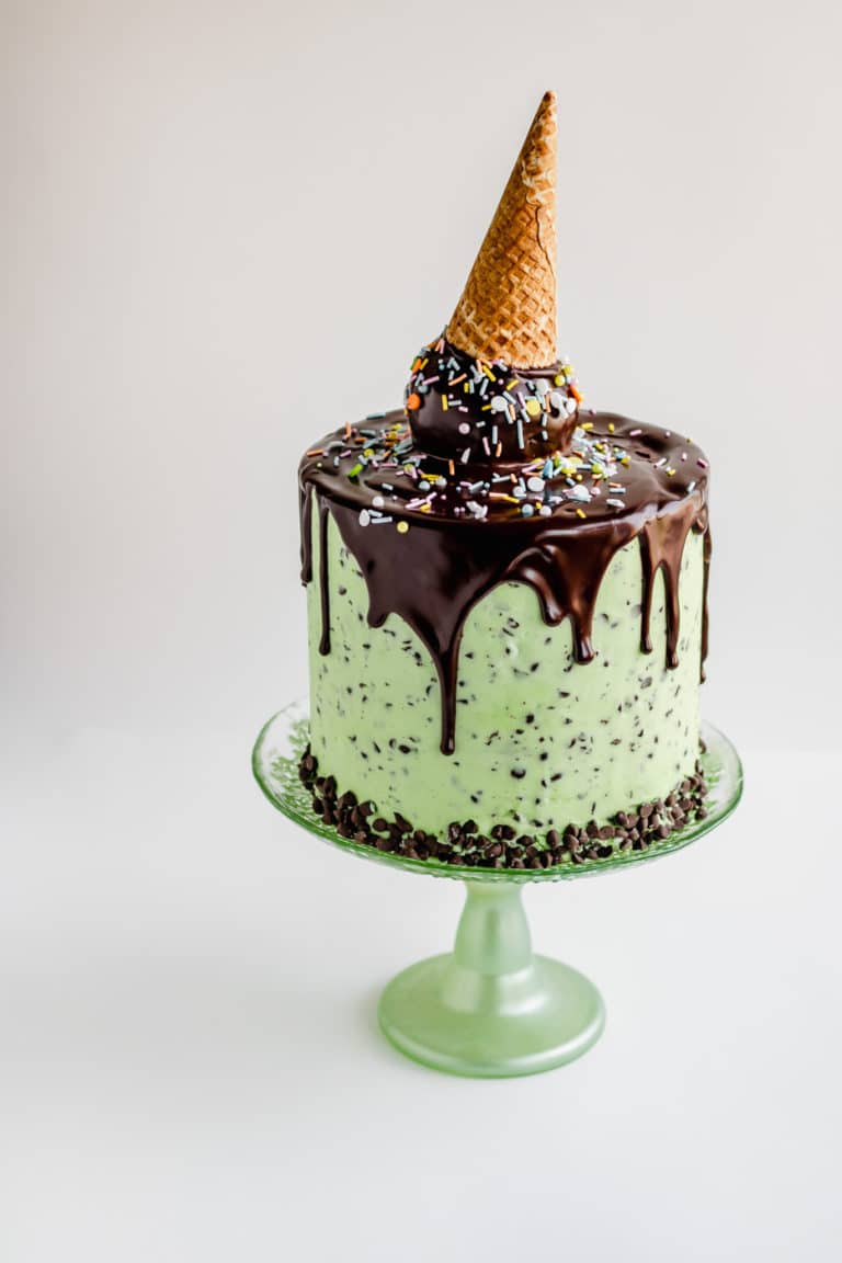 Mint Chocolate Chip Cake - Mindycake